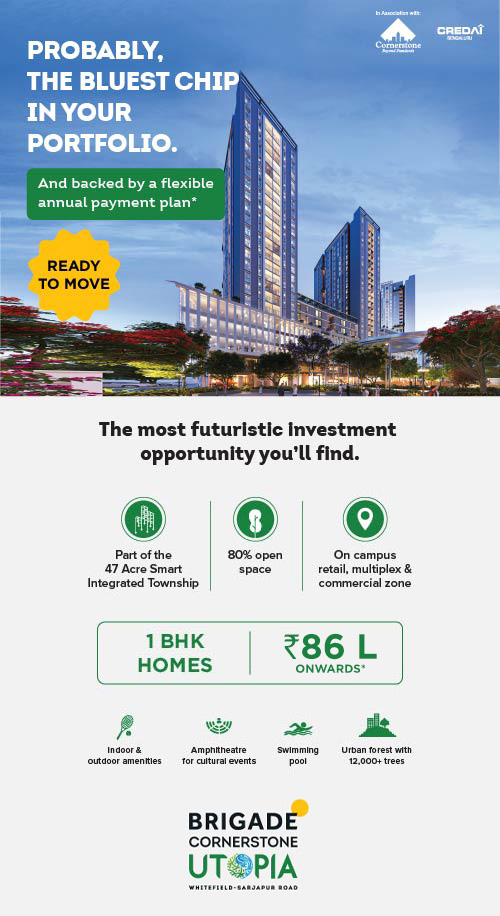 Brigade Cornerstone Utopia - Studio, 1, 2 & 3 BHK Premium Apartments on Whitefield Sarjapur Main ...